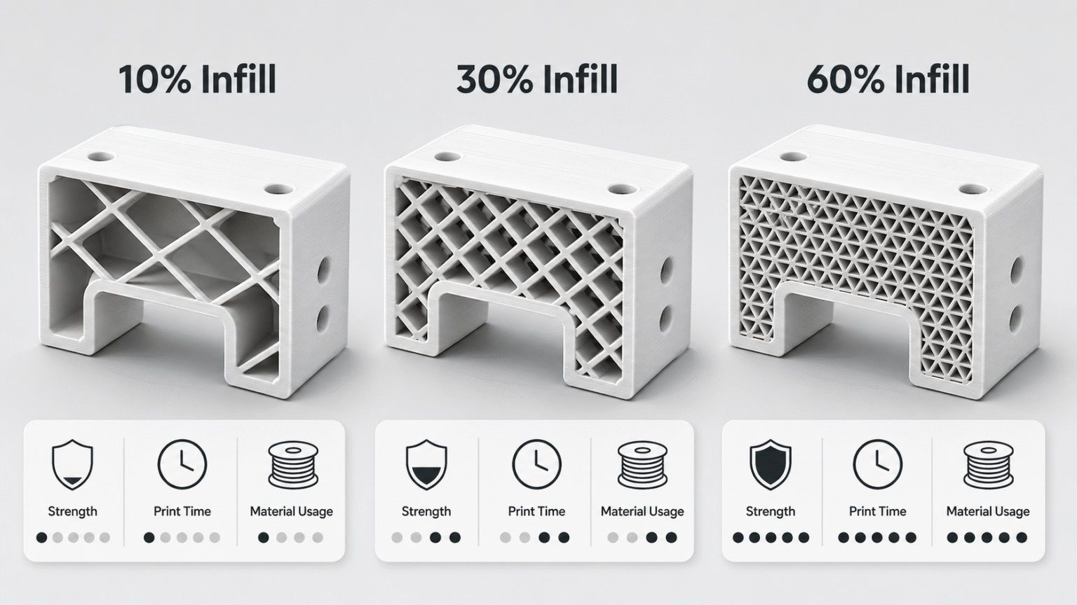 How To Choose The Right Infill Percentage For 3D Printed Parts (With ...