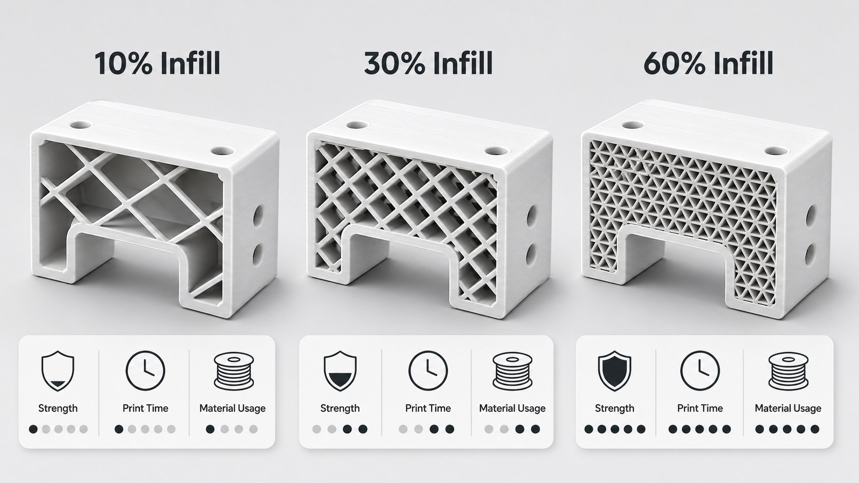 How To Choose The Right Infill Percentage For 3D Printed Parts (With ...